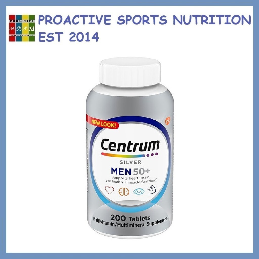 Centrum Silver Men 50+ Multivitamins, 200 Tablets, exp. 03/2026 ...