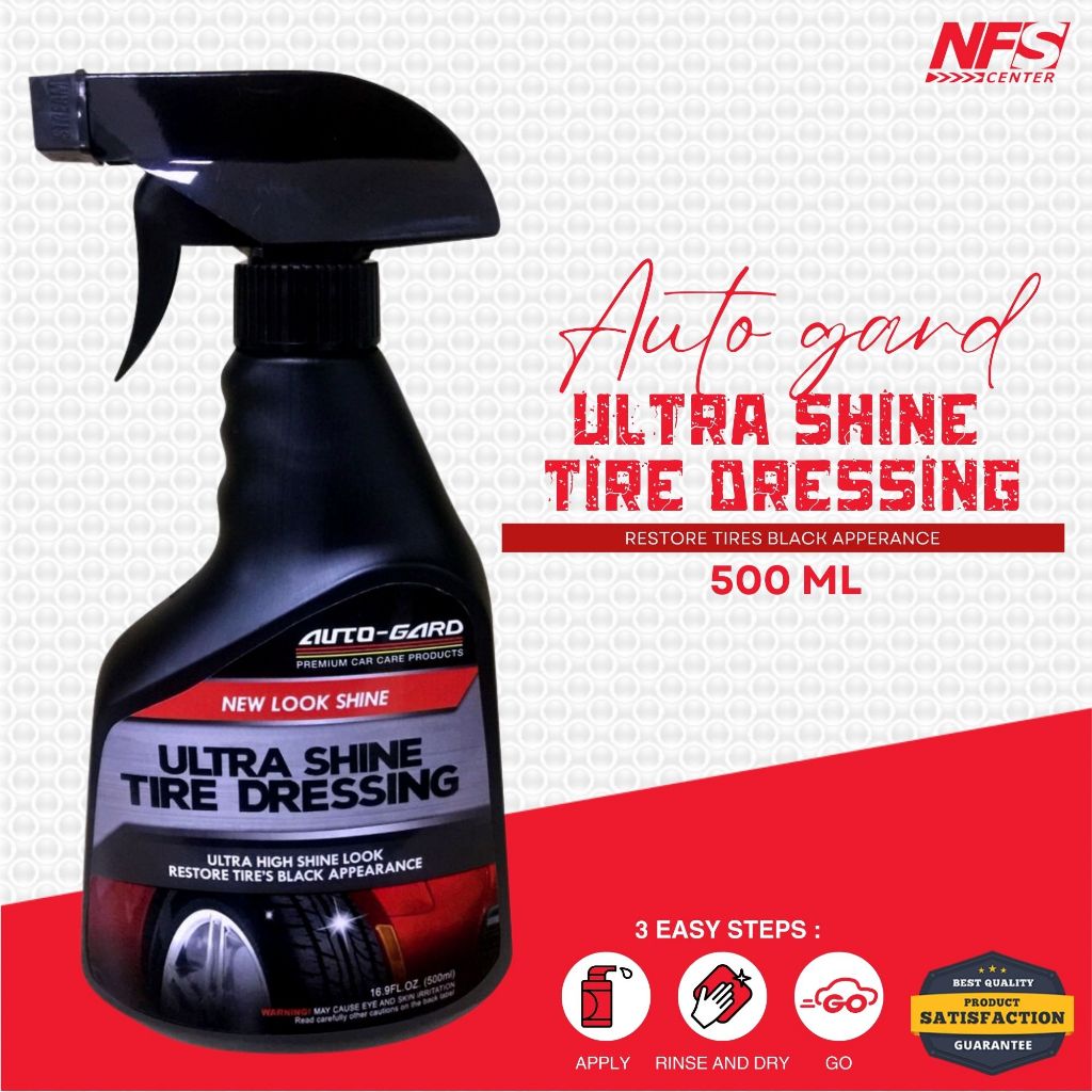 Autogard Ultra Shine Tire Dressing 500ml Long-Lasting Protection and ...