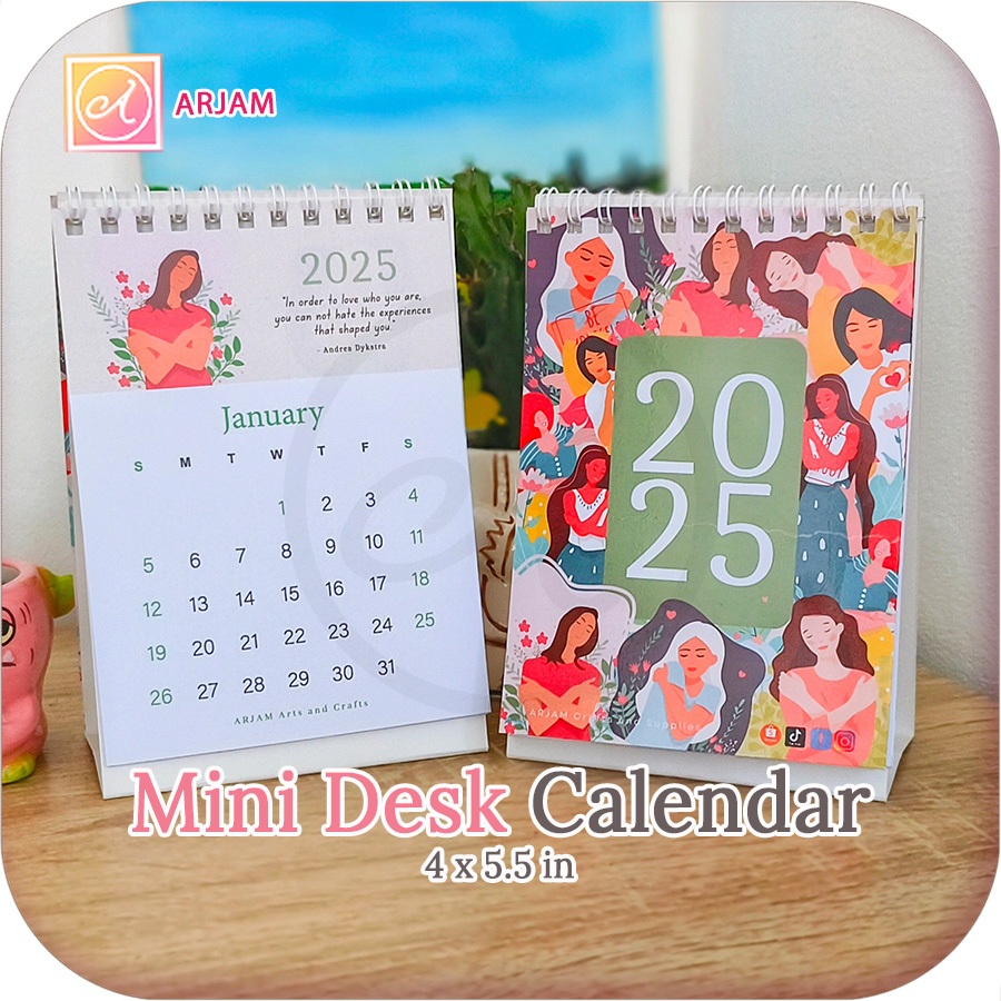 2025 Mini Desk Calendar, SIZE: 4 x 5.5 inches, Mini Calendar, Self Love ...
