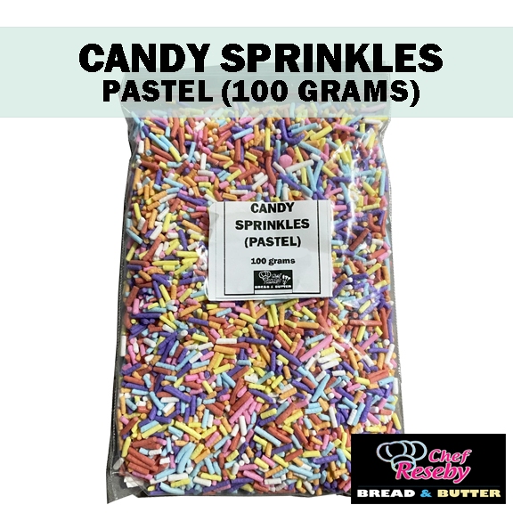 Pastel Candy Sprinkles 100grams Cupcake Toppers Cookie Ice Cream ...