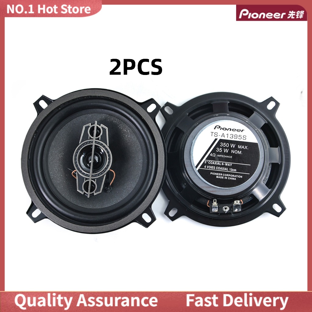 5 Inches Car Speaker 4-Way 350Watts Pioneer TS-A1395S (Pair) | Shopee ...