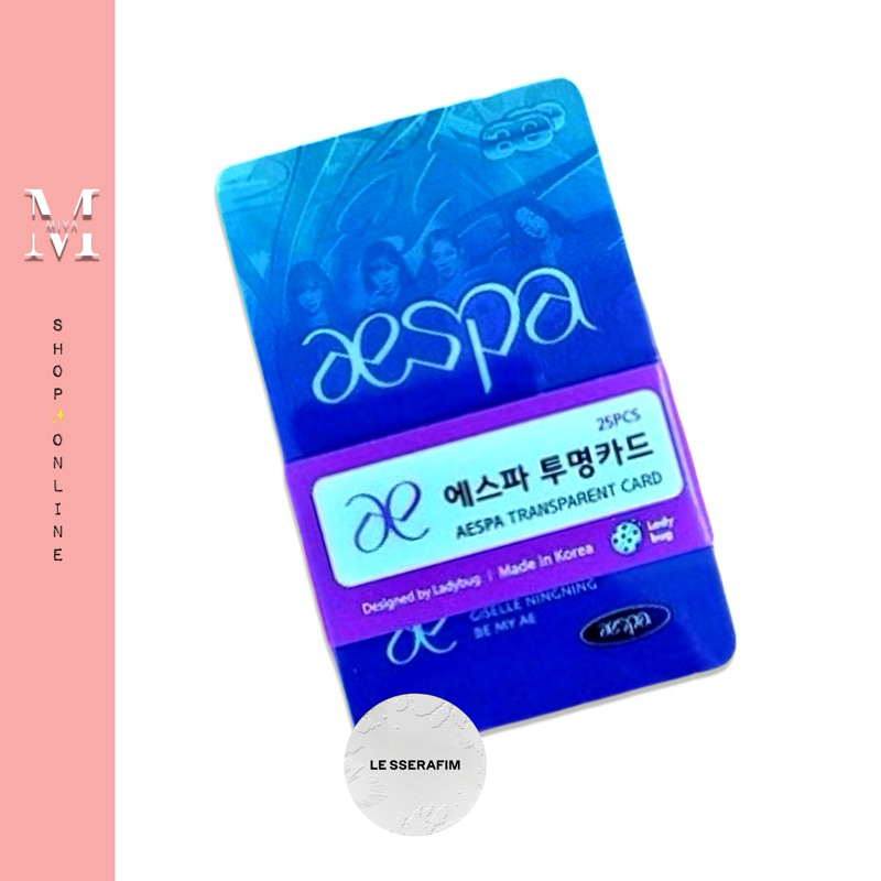 AESPA TRANSPARENT PHOTOCARDS 25pcs | Shopee Philippines