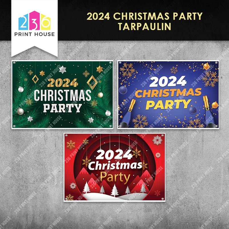 2024 CHRISTMAS PARTY Tarpaulin Banner • Christmas Party Tarpaulin ...