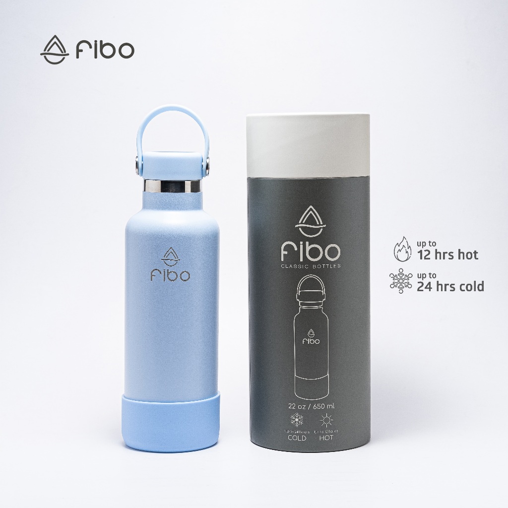Fibo Classic Bottles 22oz Insulated Stainless Steel Drinking Water ...