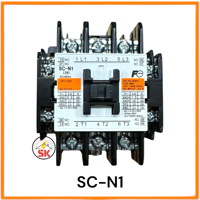 FUJI SC-N1 | SC-N2 | SC-N2S | SC-N3 Magnetic CONTACTOR | SK Electrical | Shopee Philippines