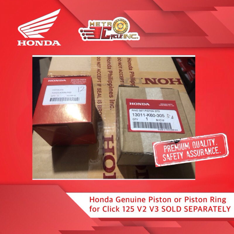 Honda Genuine Piston or Piston Ring for Click 125 v2 & v3 [SOLD ...