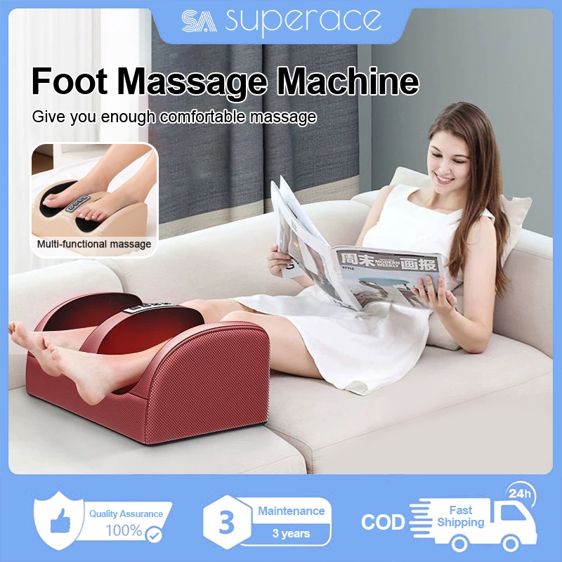 Electric Foot heating Leg Relax Massager Acupoint Machine Remote ...