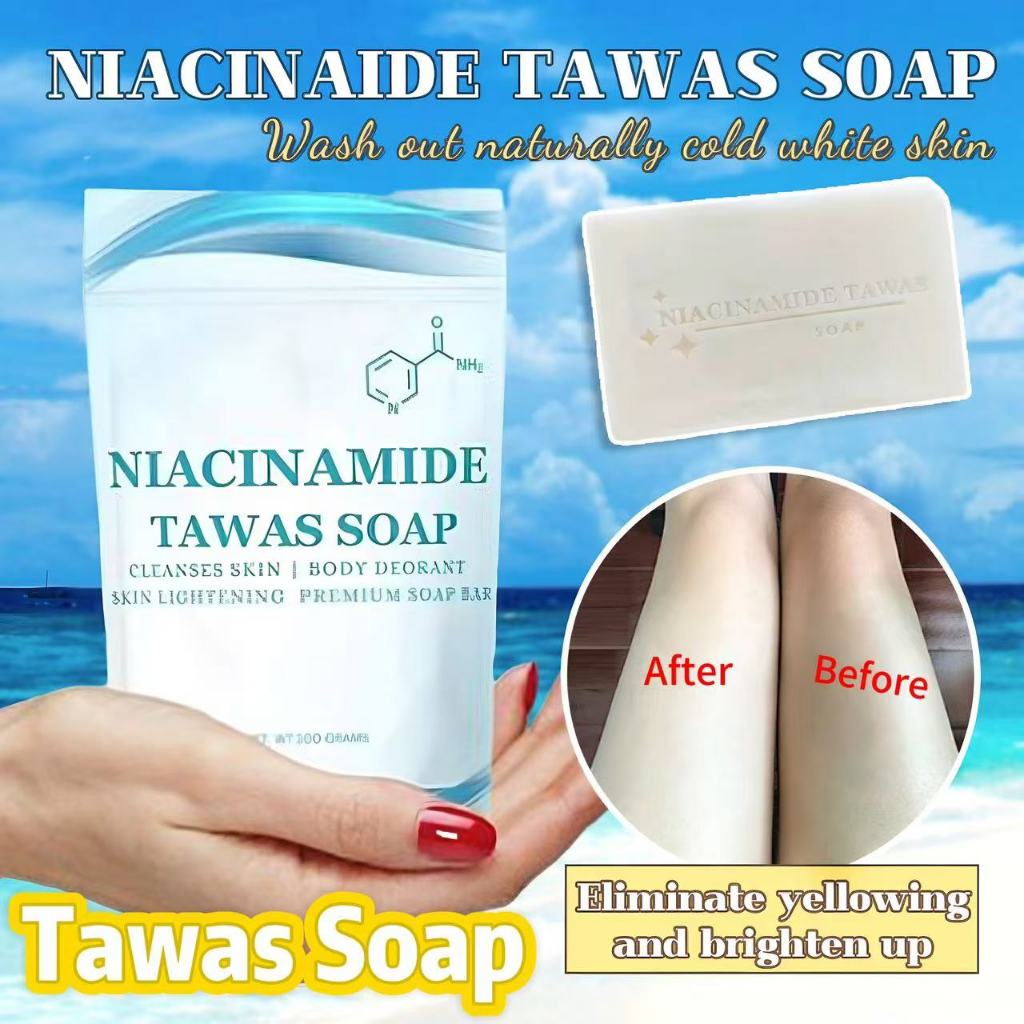 NIACINAMIDE TAWAS SOAP Cleanses Skin Body Deodorant Premium Soap Bar 100g | Minis | Mist ...