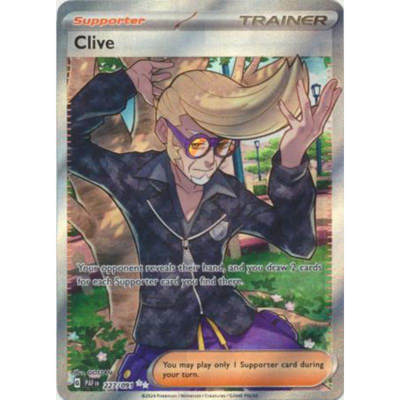 Pokemon Card, Clive 227/091, Illustration Rare. (ENGLISH TYPE) | Shopee ...