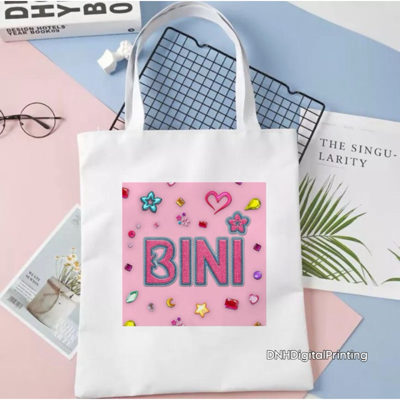 BINI Pink logo Totebag (Canvas Totebag) | Shopee Philippines
