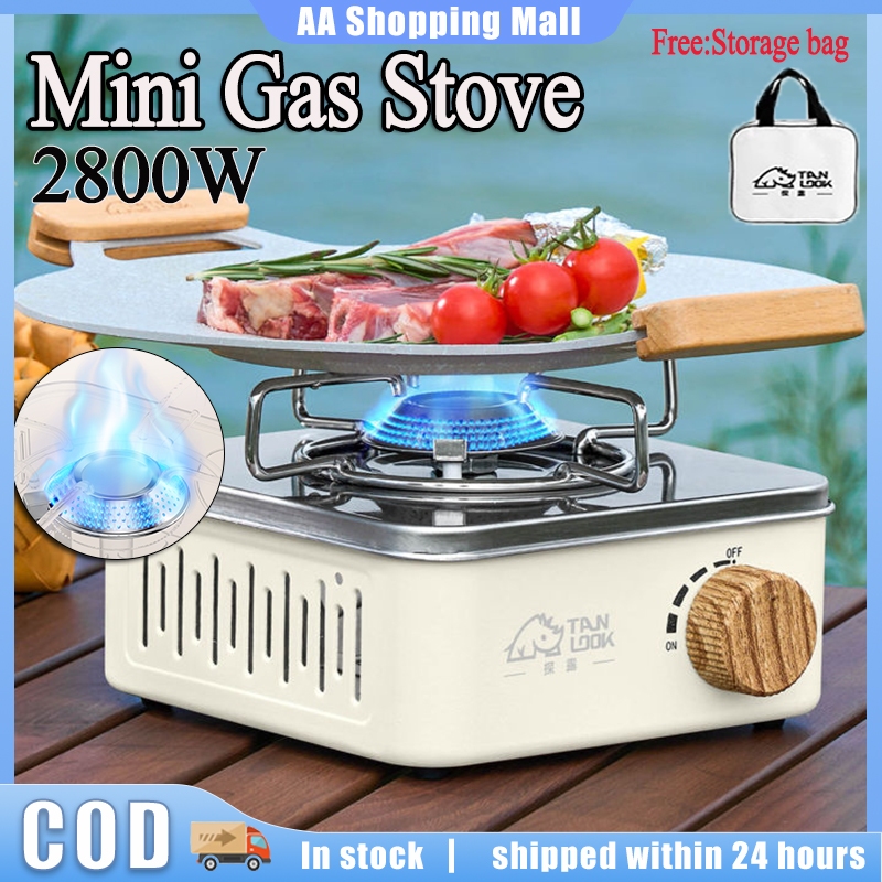 Mini Butane Gas Stove Camping Portable Gas Stove with Case Outdoor ...