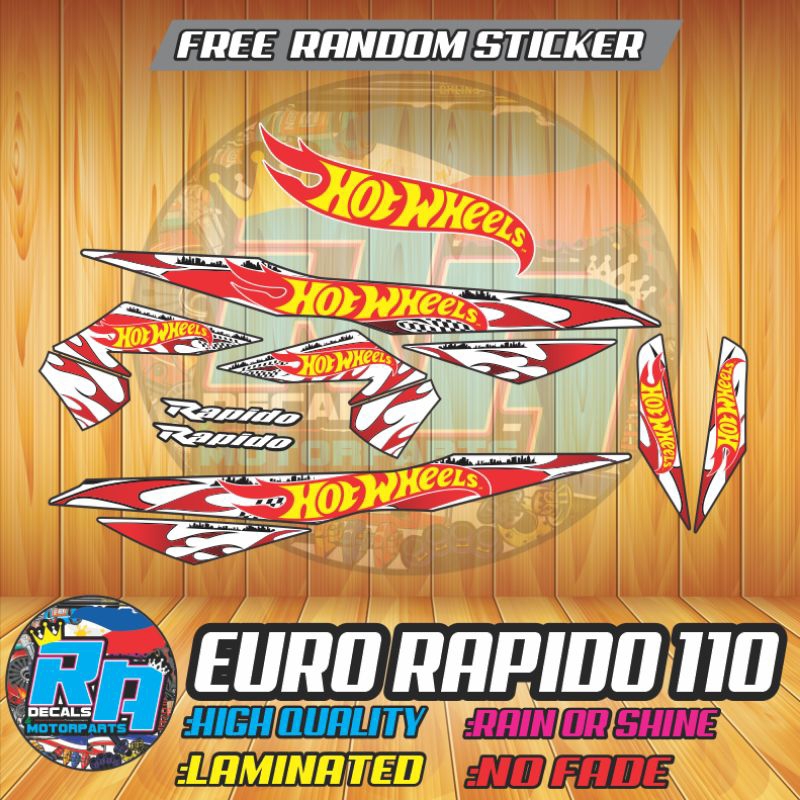Euro Rapido 110 Hot Wheels Decals | Shopee Philippines