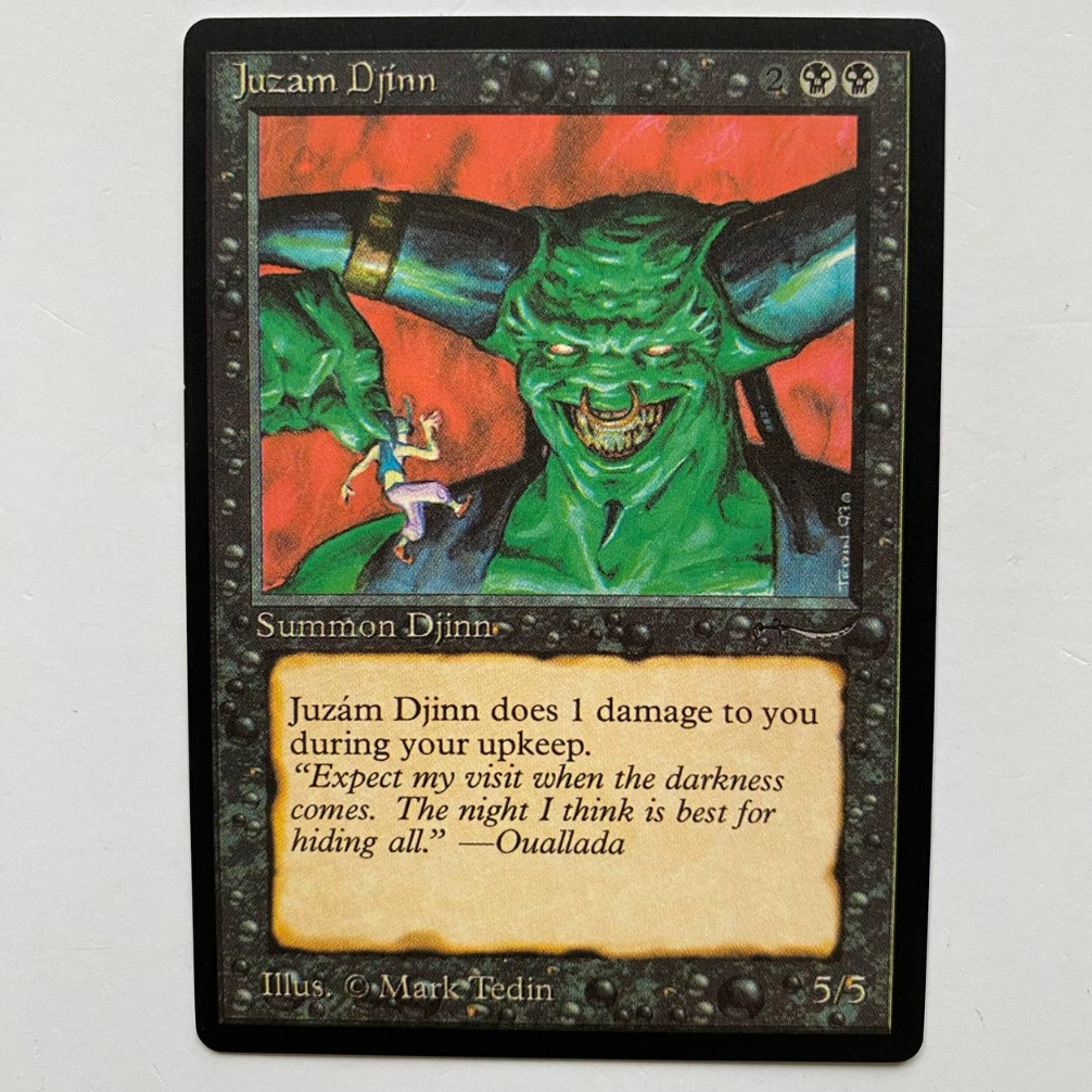 MTG Proxy Playtest Card - Juzám Djinn (ARN) | Shopee Philippines