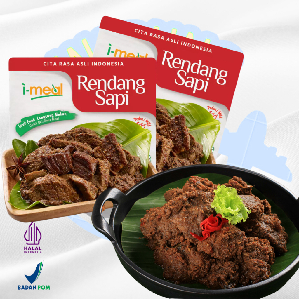 Indonesian Beef Rendang Sapi 90g Instant Food Authentic Indonesia Halal ...