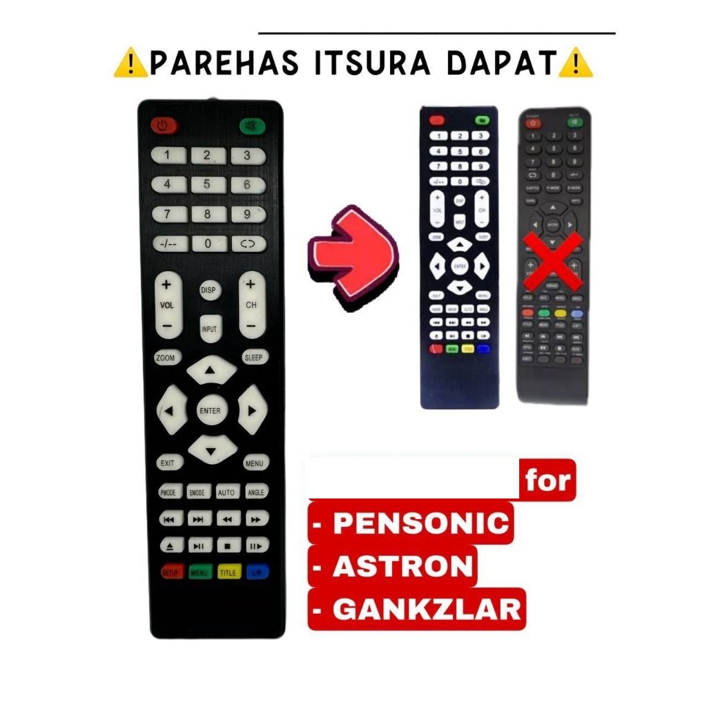 goodlight-plus Huayu Universal Remote for Pensonic LED TV / Astron LED ...