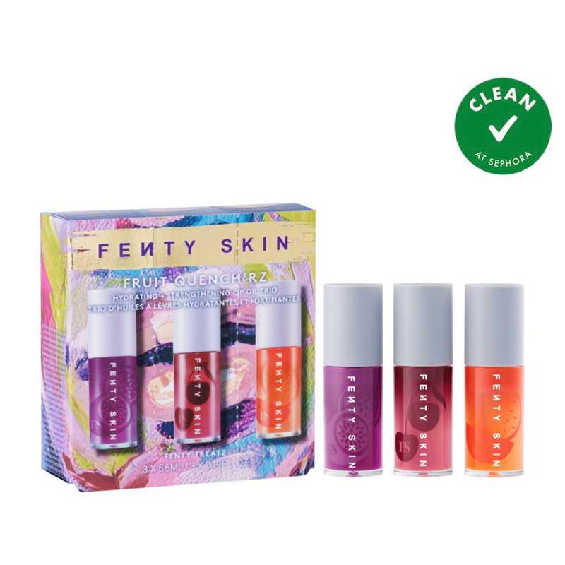 Fruit Quench’RZ Hydrating + Strengthening Lip Oil Trio by Fenty Skin ...