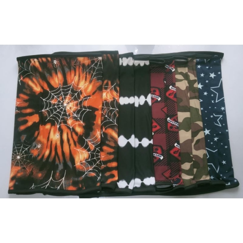 10pcs. TUBE MASK/HALF BONNET COTTON SPANDEX | Shopee Philippines