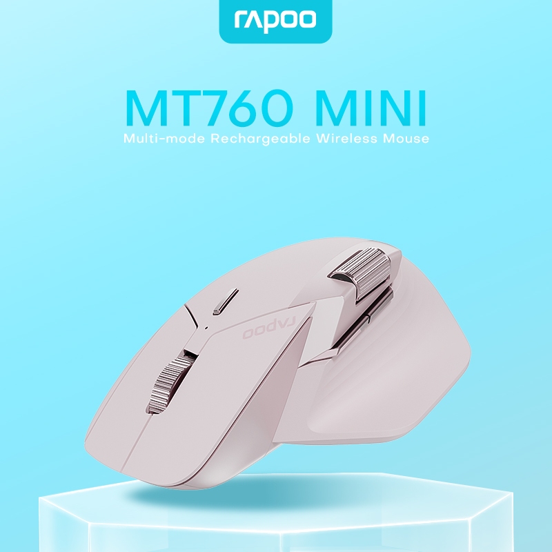 Rapoo MT760 Mini Multi-mode Rechargeable Wireless Mouse Ergonomic 3200 ...