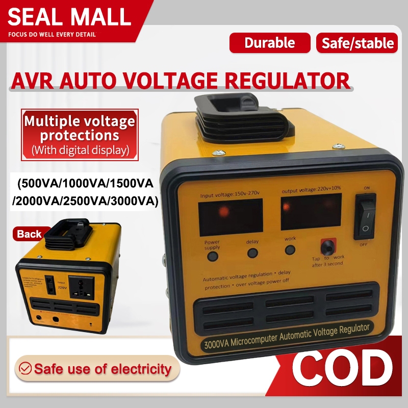 SVR-3000VA Automatic Voltage Regulator Servo Type 3000watts SVR-3000VA/2500VA/2000VA AVR Time ...