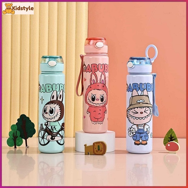 800ml Water Bottle Labubu Creative Fancy Labubu Kids Portable Bottle ...