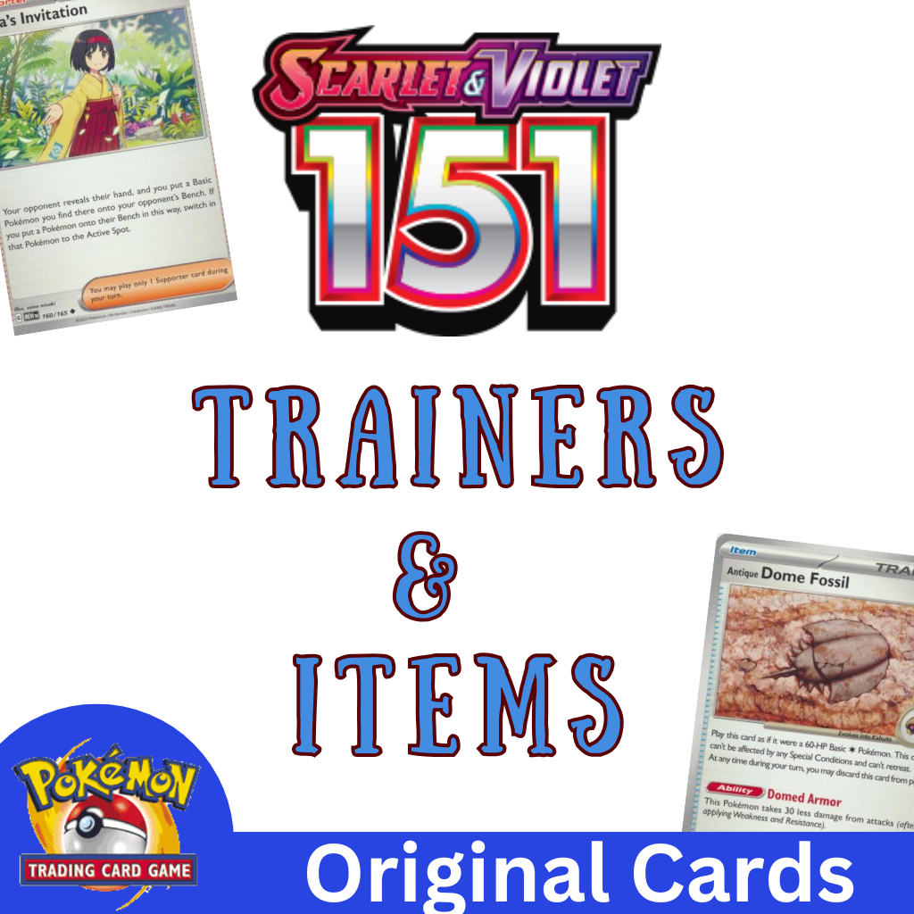 151 Trainers and Items - Pokemon TCG playable cards - Scarlet and ...
