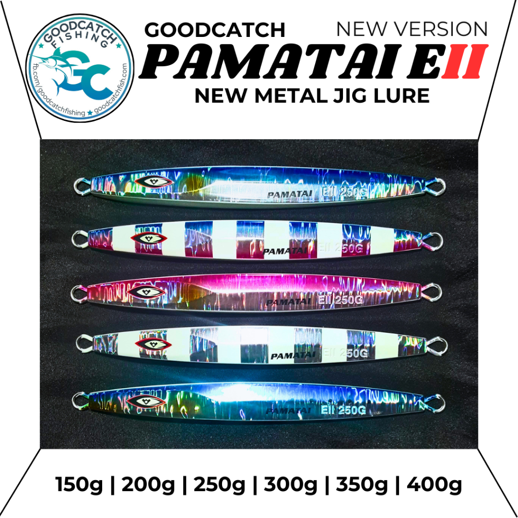 NEW GoodCatch GC Pamatai EII 150g 200g 250g 300g 350g 400g Metal Jig Lure | Shopee Philippines