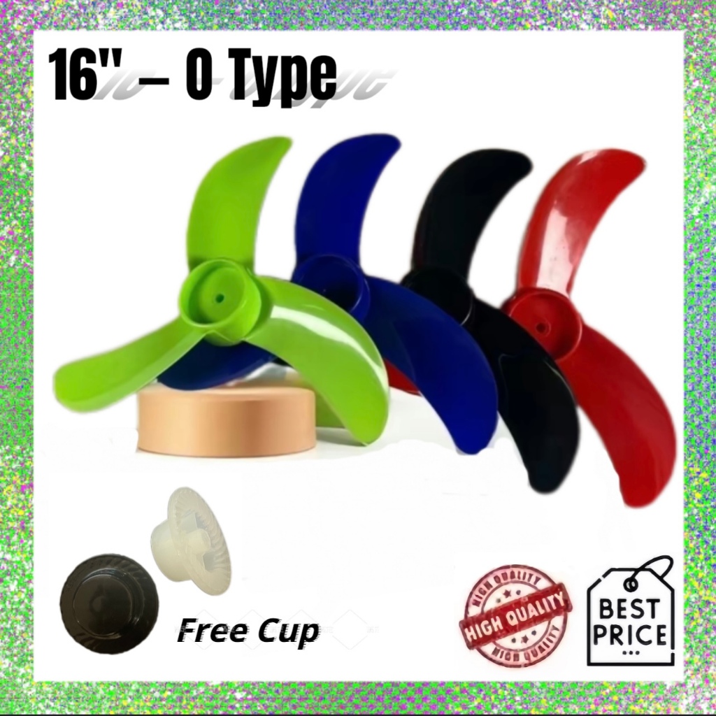 Electric Fan Blade Elesi 16" O Type With Fan Cup Universal Fan Blade ...