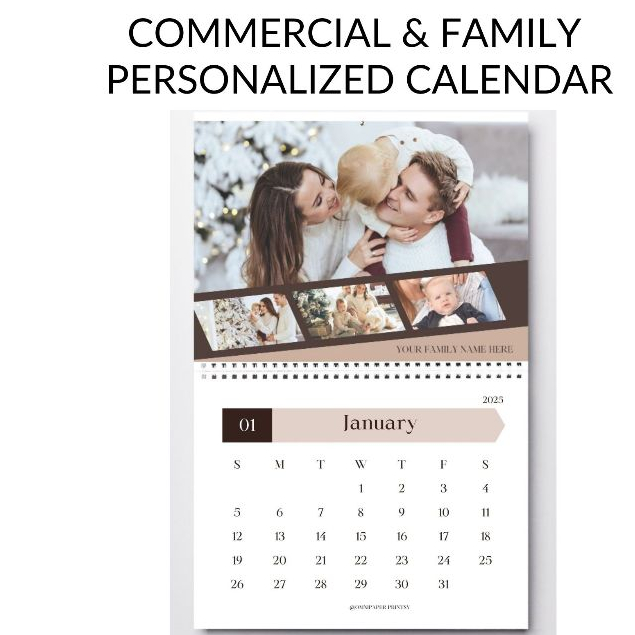 2025 CALENDAR customized A4 Size LAMINATED - gift ideas and give aways ...