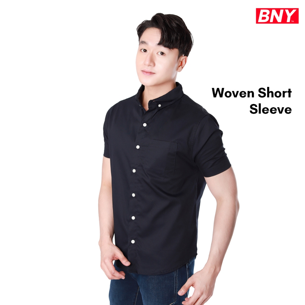 BNY Men's Woven Short Sleeve Shirt (274B) | Shopee Philippines