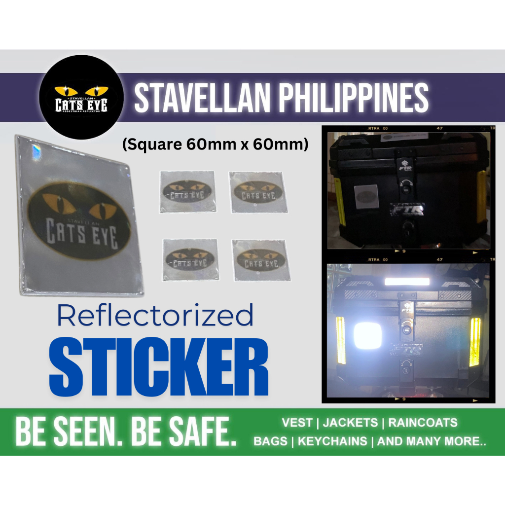 Reflectorized Sticker for your Tip Box Helmet Cycling Bike, E-Bikes and ...