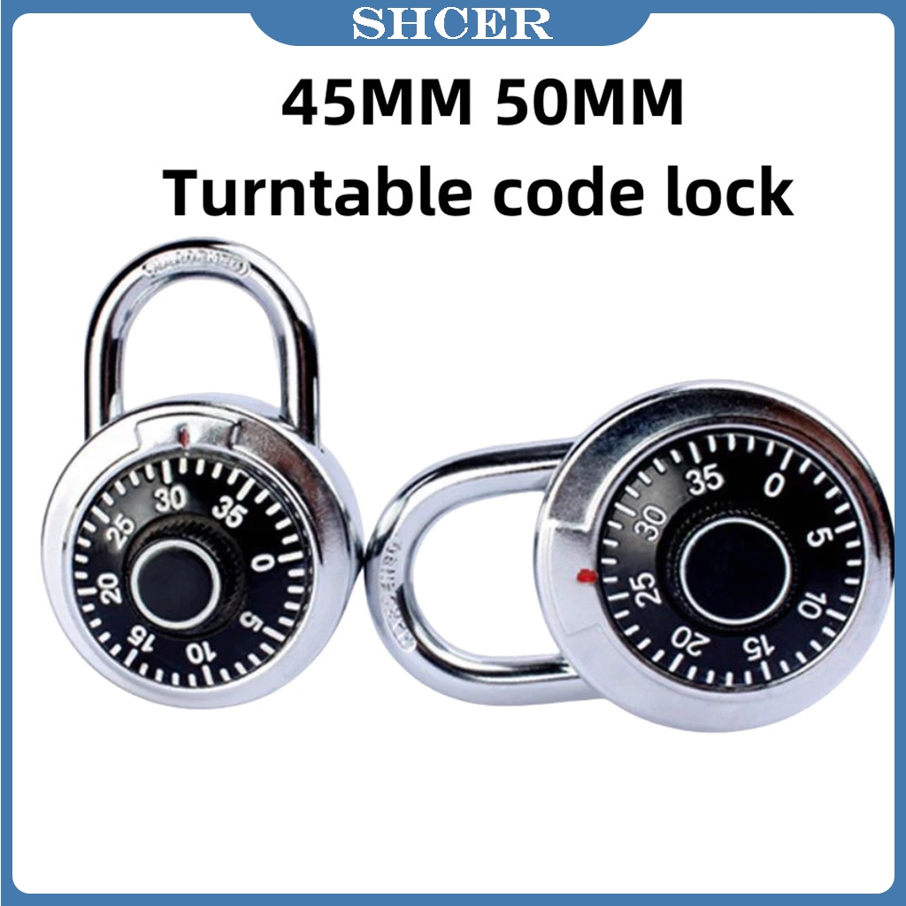 High security round Turntable portable combination combination lock 45 ...