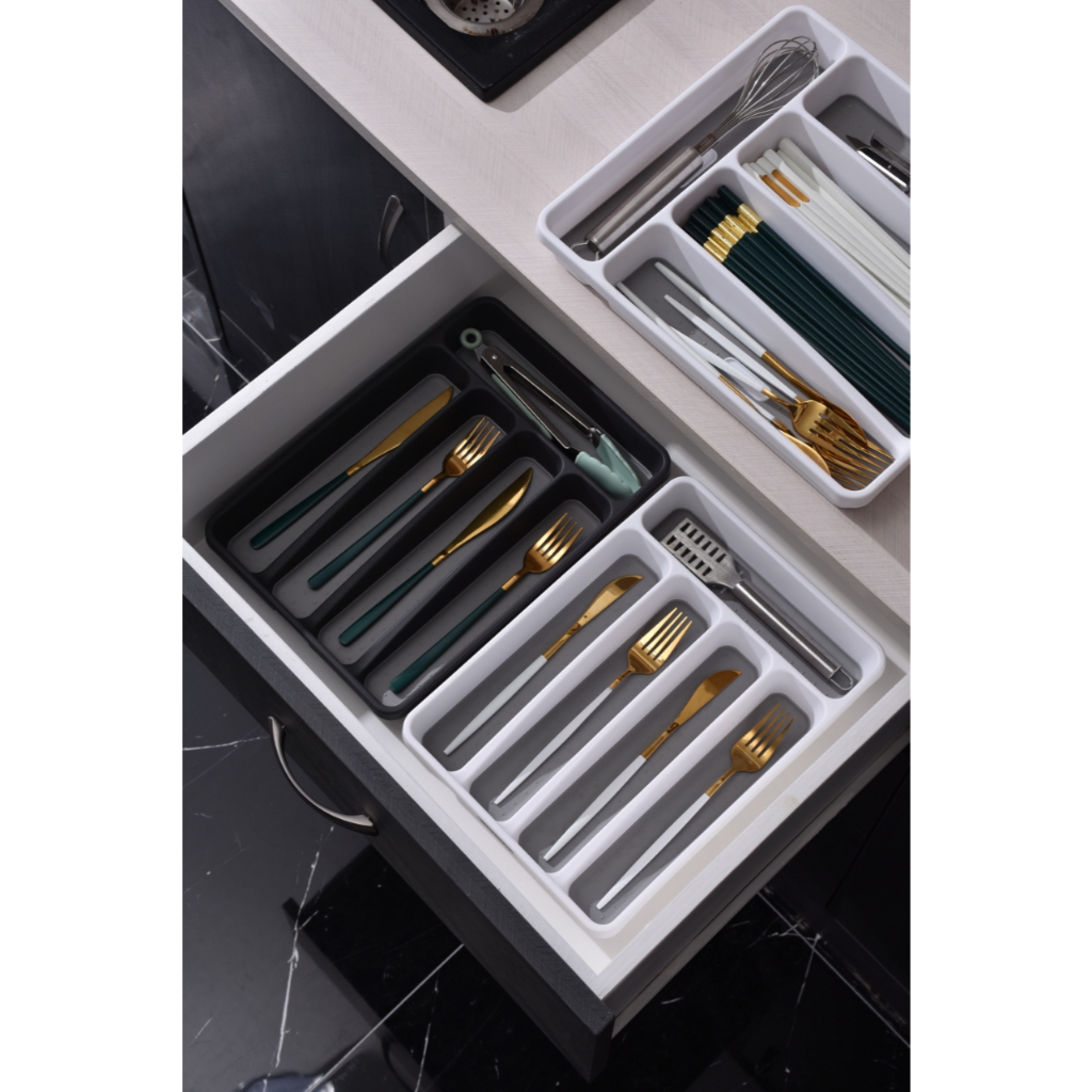 Storage Tray Kitchen Drawer Organizer Kitchen Spoon Forks Cutlery ...