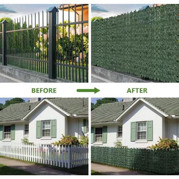 Artificial Leaves Wall Fence Hedge Privacy Fencing Wall Panel Privacy ...