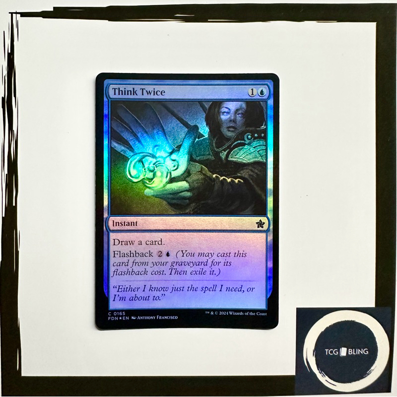 Think Twice MTG - Foundations (Normal Foil) | Shopee Philippines