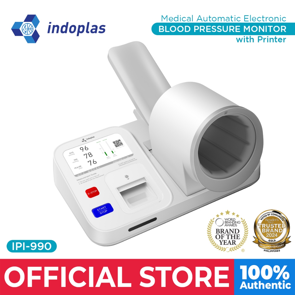 Indoplas Medical Automatic Electronic Blood Pressure Monitor IPI-990 ...