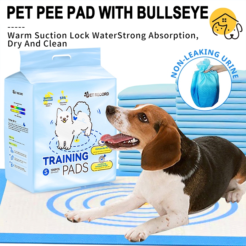 PET RECORD Dog pee pad with target pee pads for dogs with bullseye pee ...