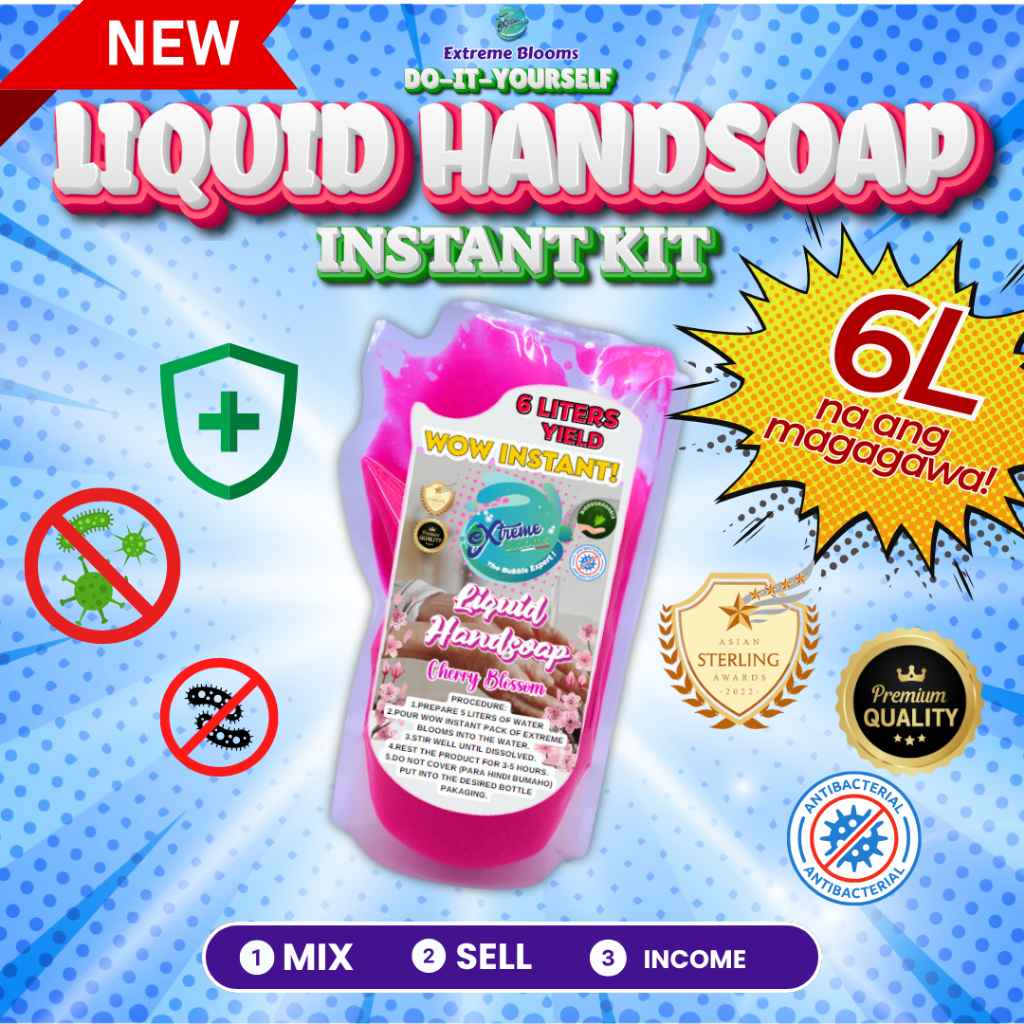 Extreme Blooms - Instant Liquid Hand Soap 6 Liters Yield (Just Add ...
