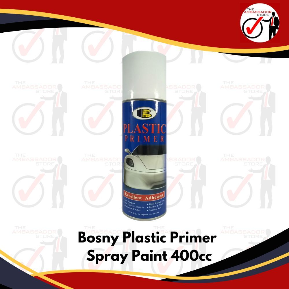 Bosny Plastic Primer Spray Paint B117 400cc | Shopee Philippines