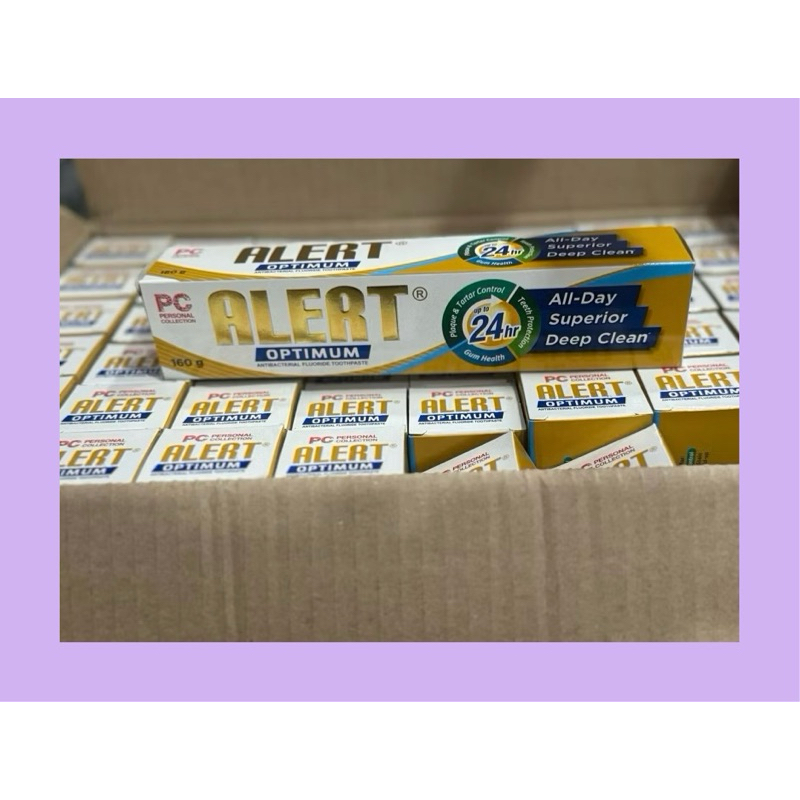 Alert Optimum Fluoride 24hrs Toothpaste 160g | Shopee Philippines