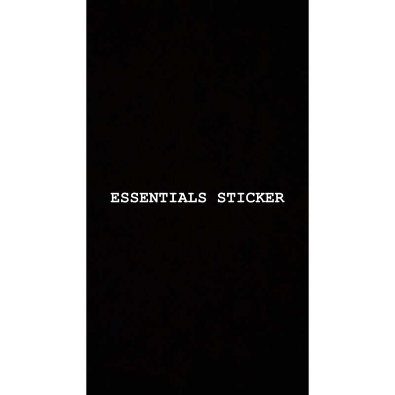 Essentials Sticker logo | Shopee Philippines