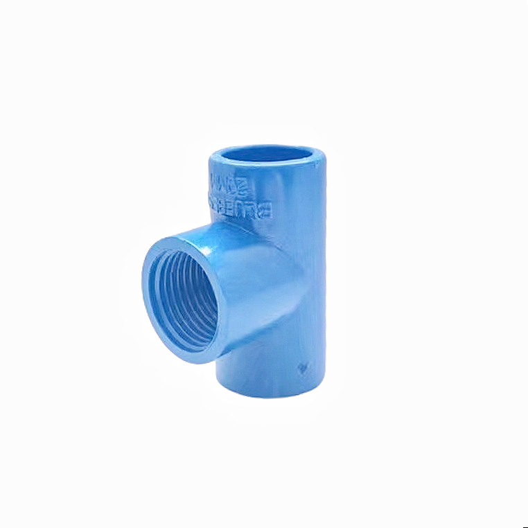 pvc blue fittings female tee pipe threaded tee 1/2 3/4 1inch | Shopee ...