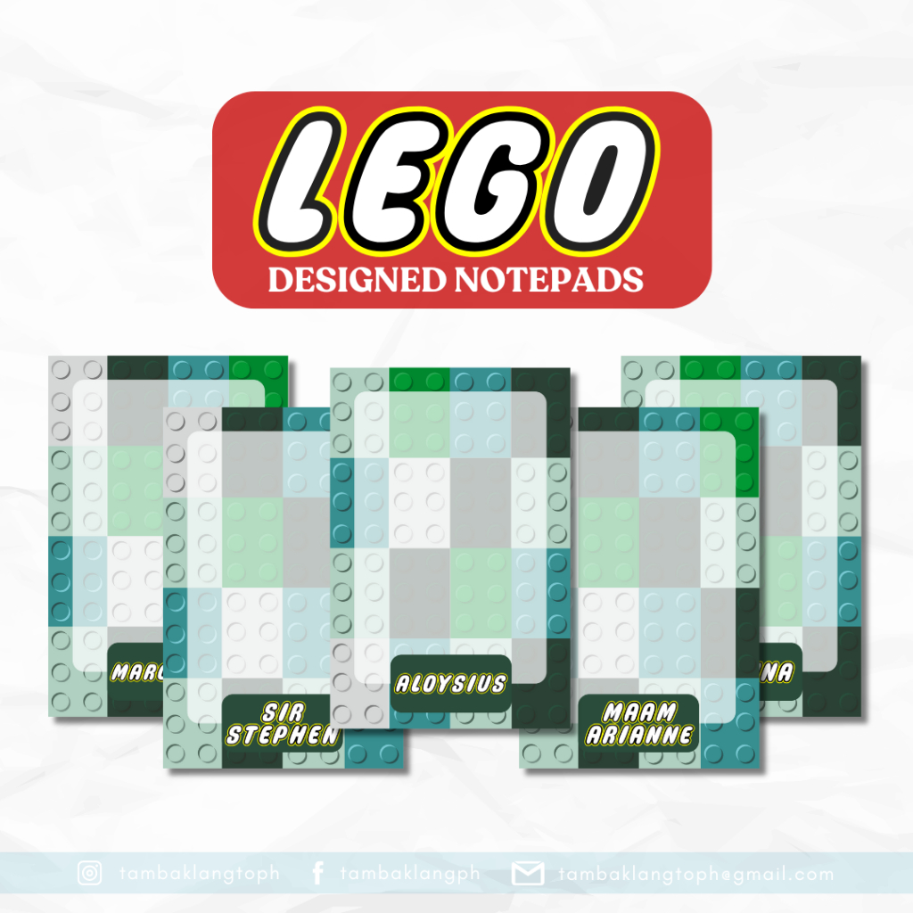 LEGO Notepads by Tambaklangtoph | Shopee Philippines