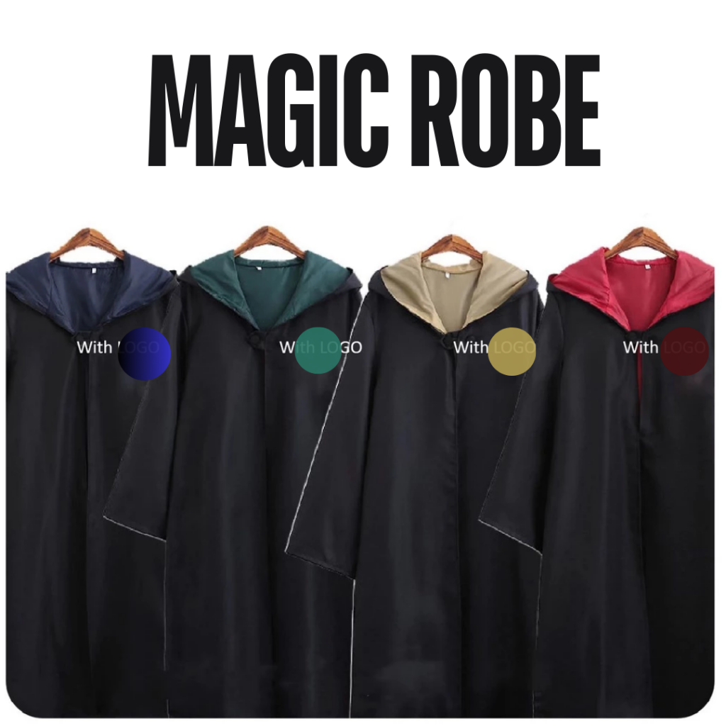 HP Robe Sly therin Raven claw Halloween Costume Dress Cloak Cosplay ...