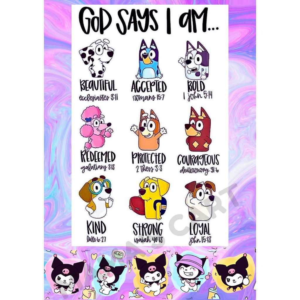 KUROMI EDUCATIONAL CHARTS A4 SIZE LAMINATED FOR KIDS ALPHABET NUMBERS ...