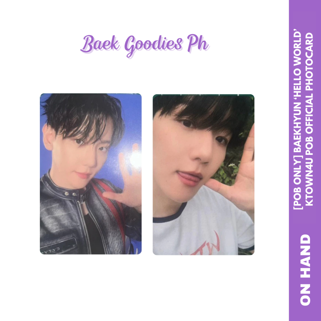 [POB ONLY] Baekhyun ‘Hello World’ Ktown4u POB Official Photocard ...