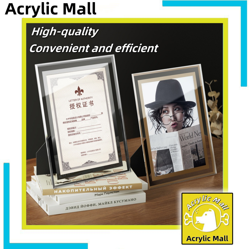 Photo Frame 4R/6R/A4 Size Glass Picture Frame Simple Personalization ...