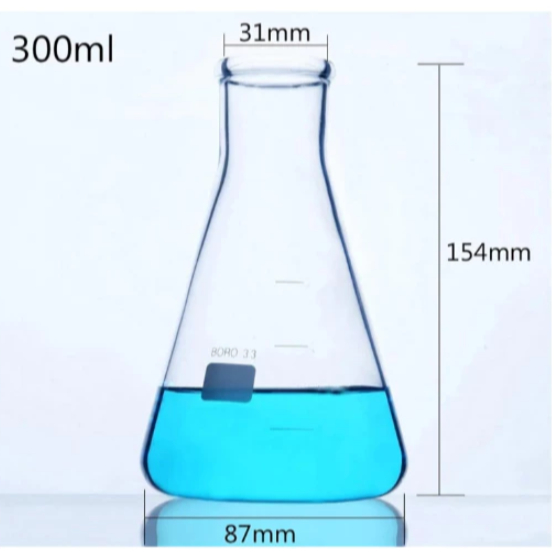 BT- 300ML GLASS ERLENMEYER FLASK | Shopee Philippines