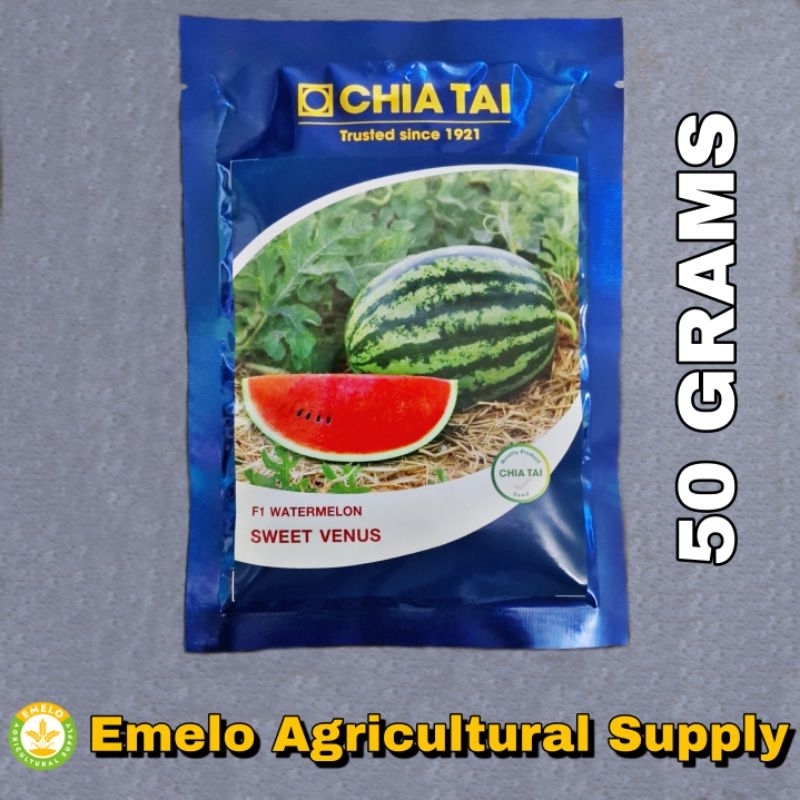 SWEET VENUS F1 HYBRID WATERMELON SEEDS (50 GRAMS) by CHIA TAI | Shopee ...