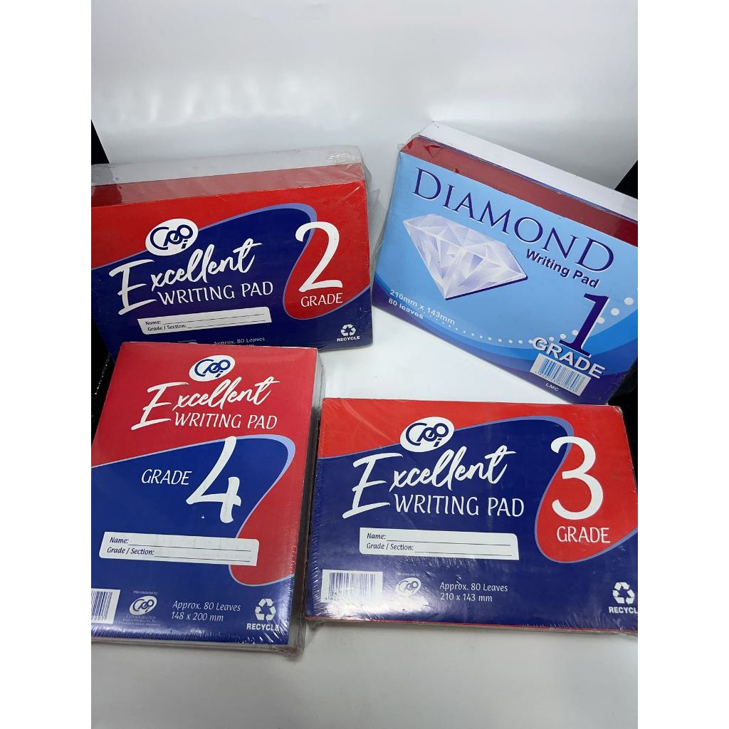 Writing Pad Quiz Paper Intermediate, Grade 1,2,3,4 80Leaves 10Pad/Ream ...