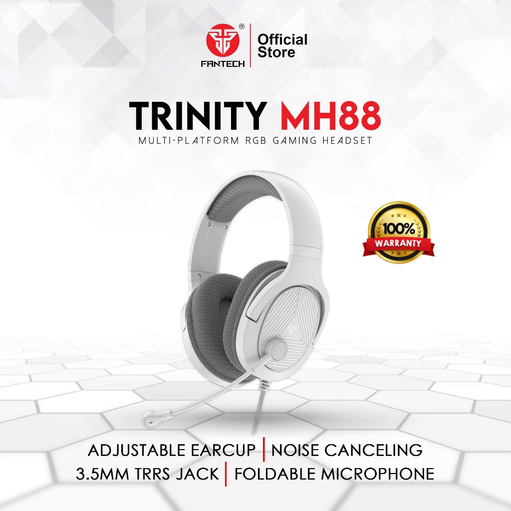 Fantech Trinity MH88 Adjustable Headband Gaming Headset Multi Platform ...